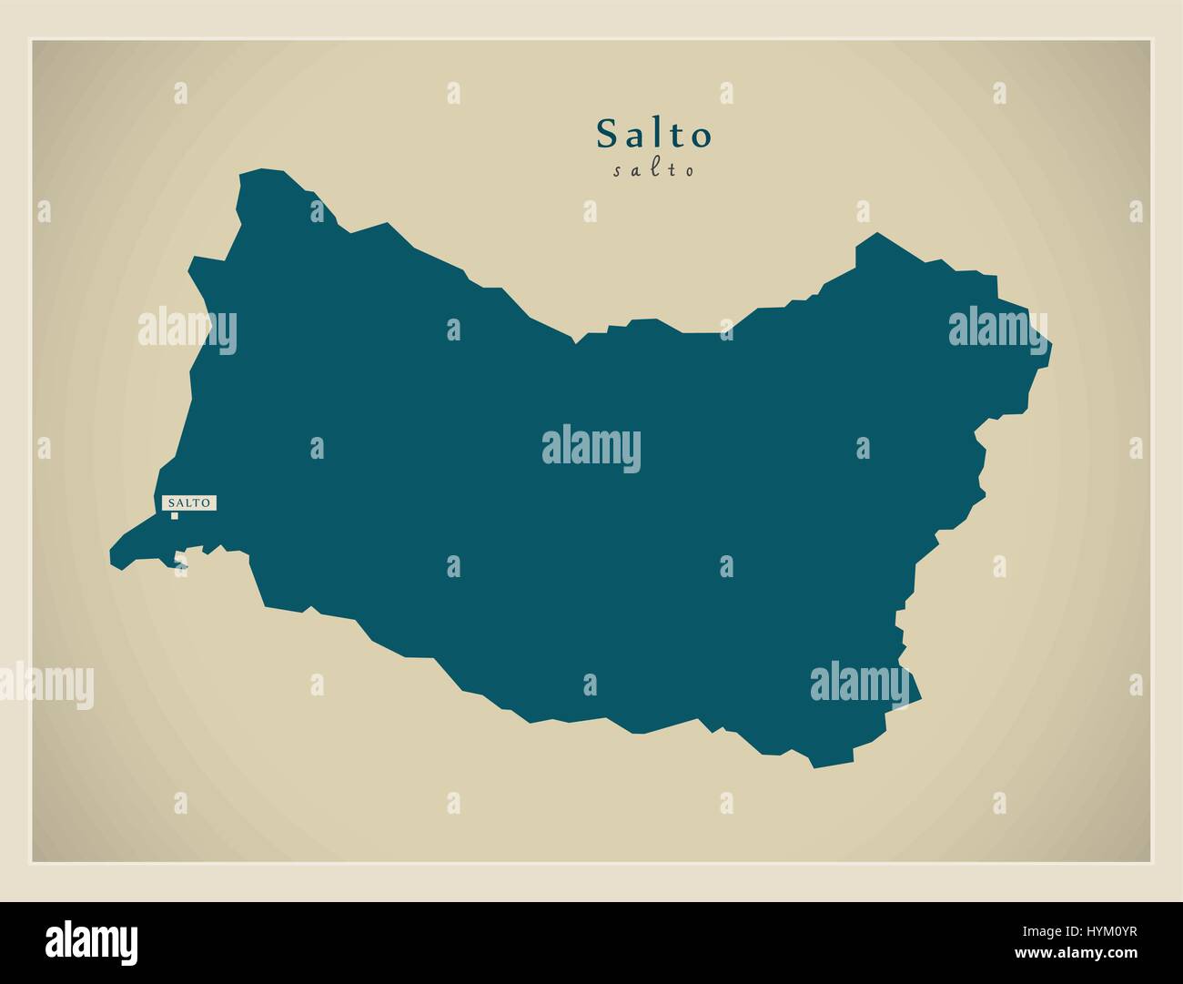 Modern Map - Salto UY Stock Vector Image & Art - Alamy