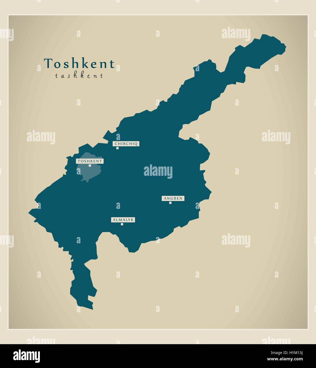 Tashkent map hi-res stock photography and images - Alamy