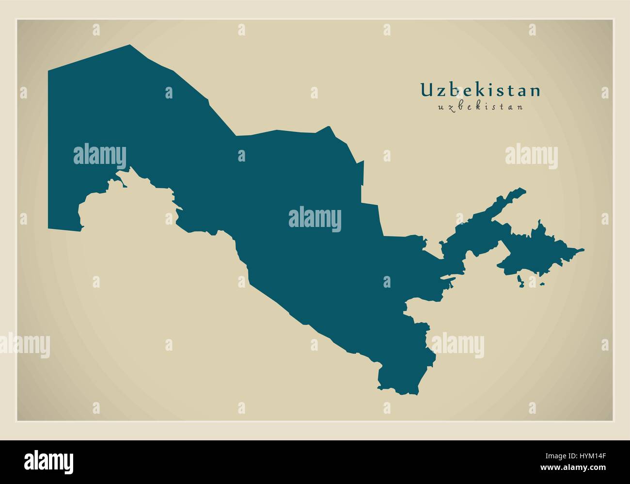 Modern Map - Uzbekistan UZ Stock Vector Image & Art - Alamy