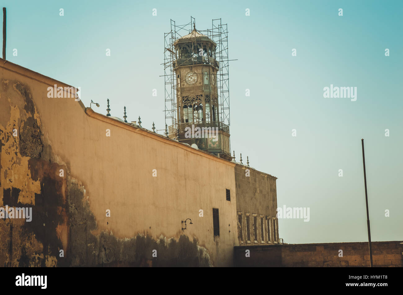 cairo, egypt, february 25,2017: view of old buildings inside cairo ...
