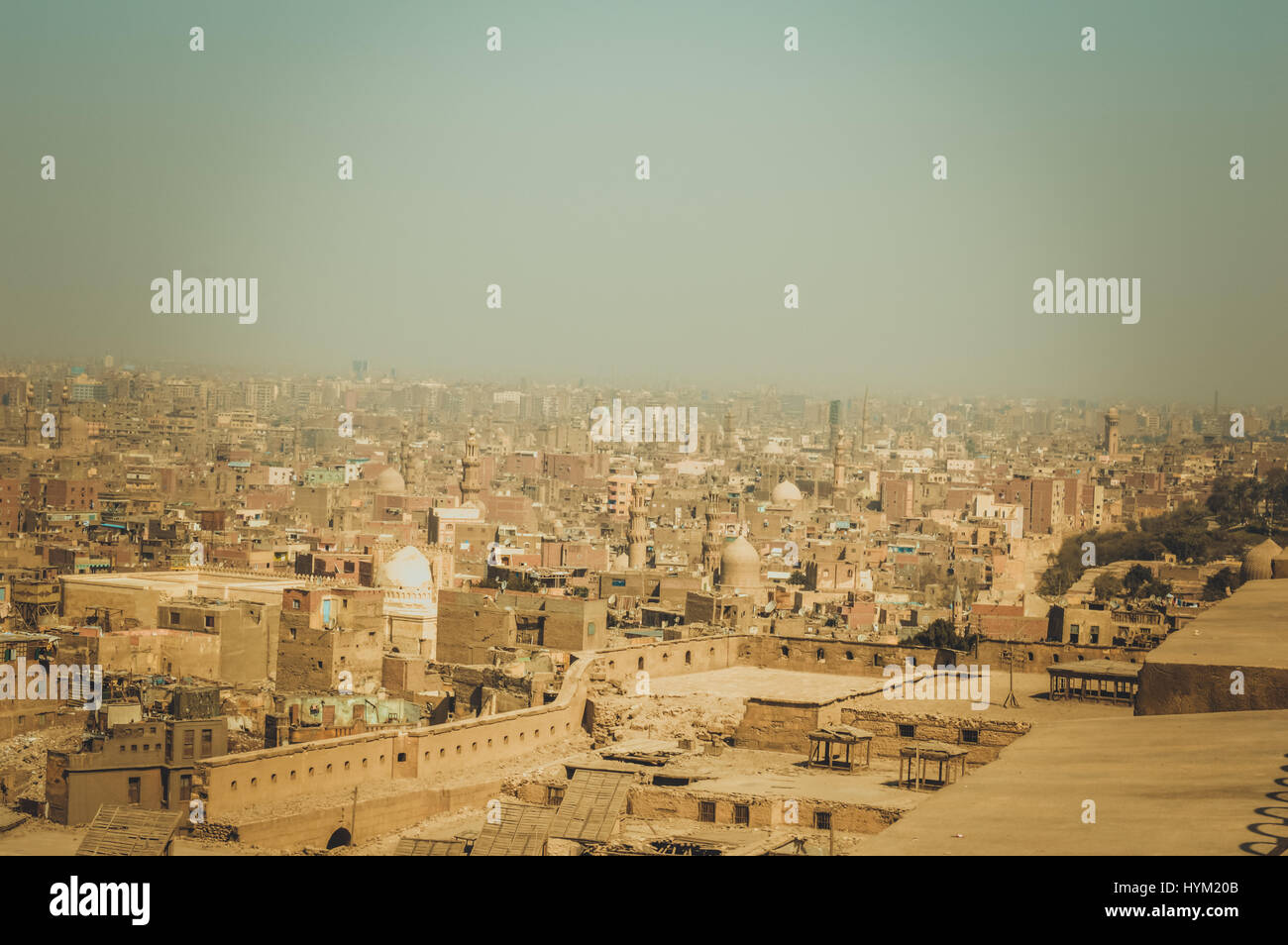 old buildings aerial view at cairo, cityscape egypt Stock Photo - Alamy