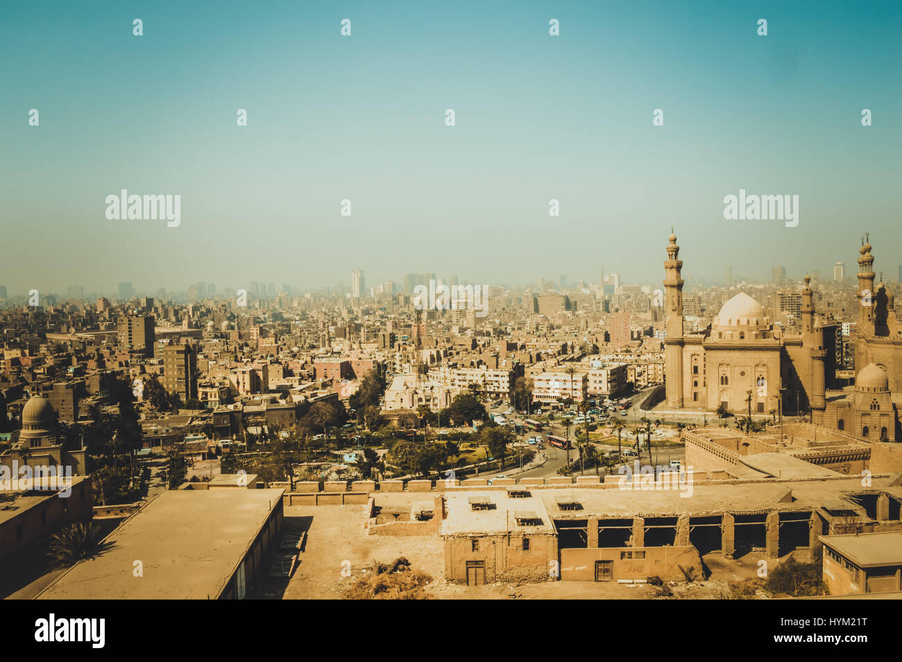 old buildings aerial view at cairo, cityscape egypt Stock Photo - Alamy