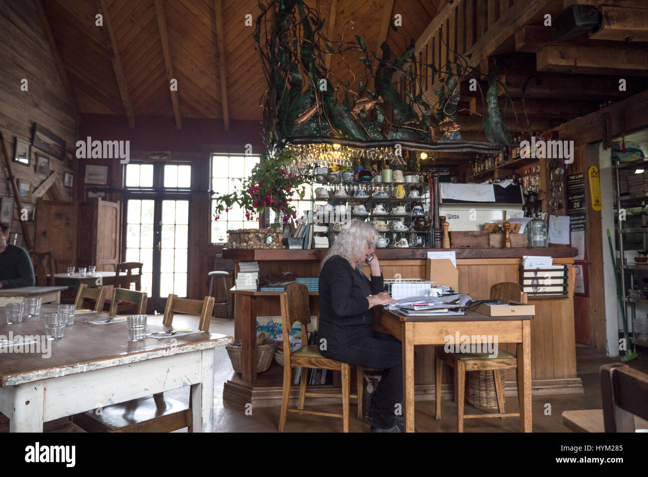 Fleurs Place restaurant in Moeraki, South Island, New Zealand Stock ...