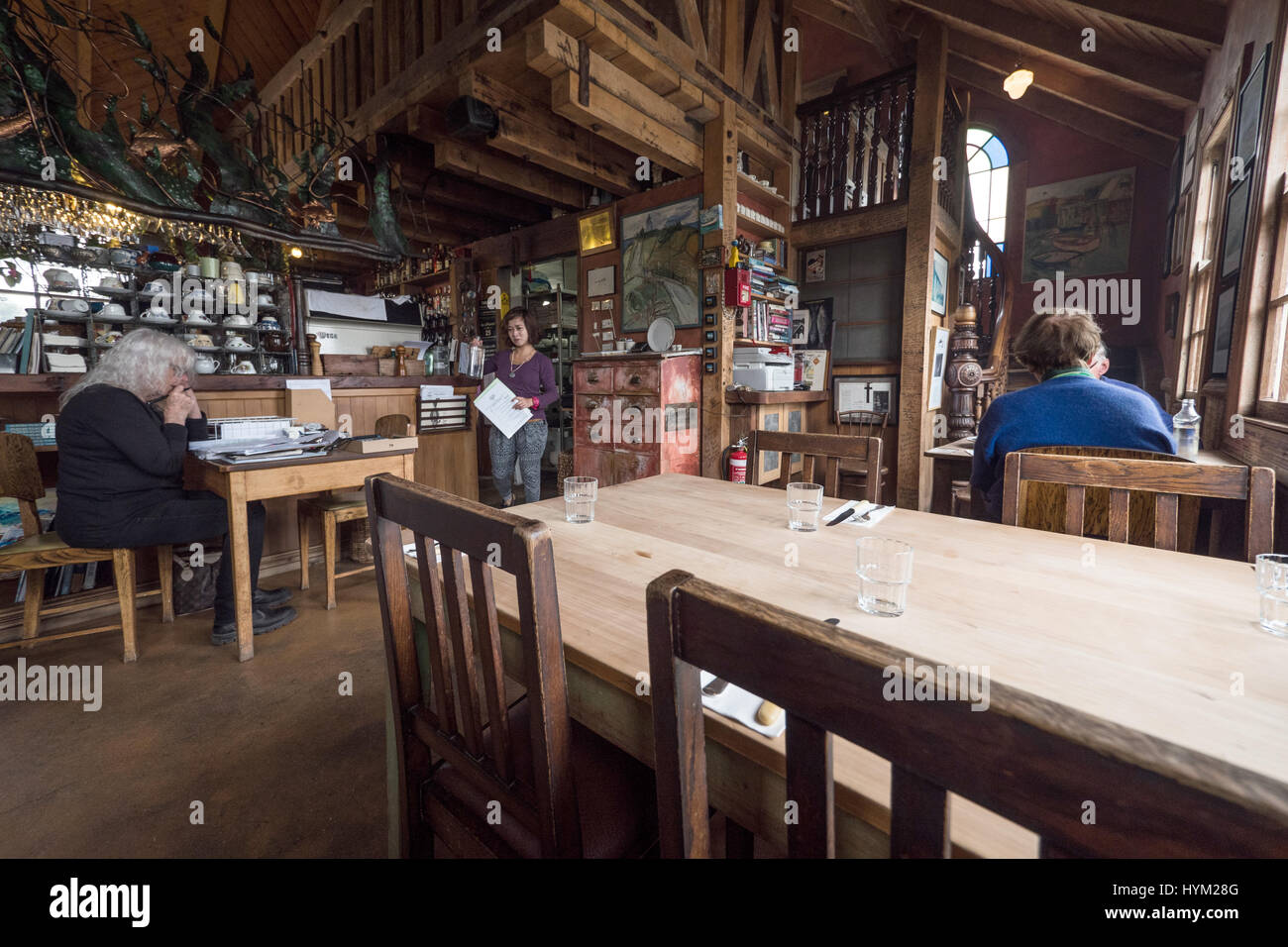 Fleurs Place restaurant in Moeraki, South Island, New Zealand Stock ...