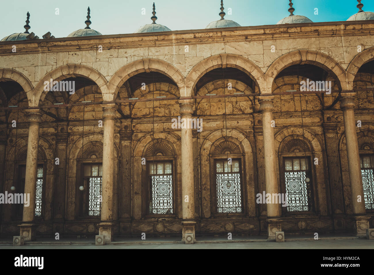 cairo, egypt, february 25,2017: old building at old mosque in cairo ...