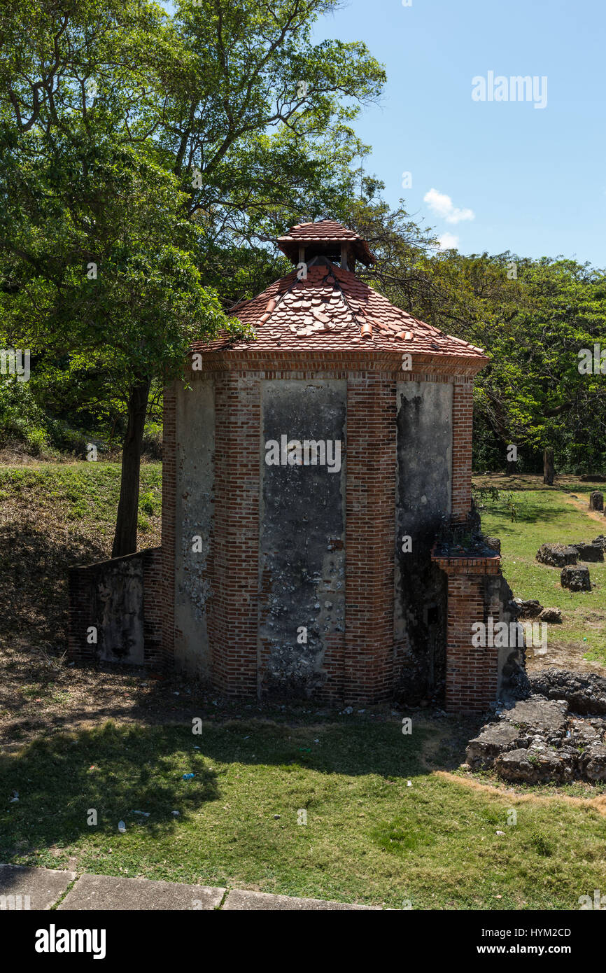 Ruins of the Nigua Sugar Mill, or Ingenio Boca de Nigua, built in the ...