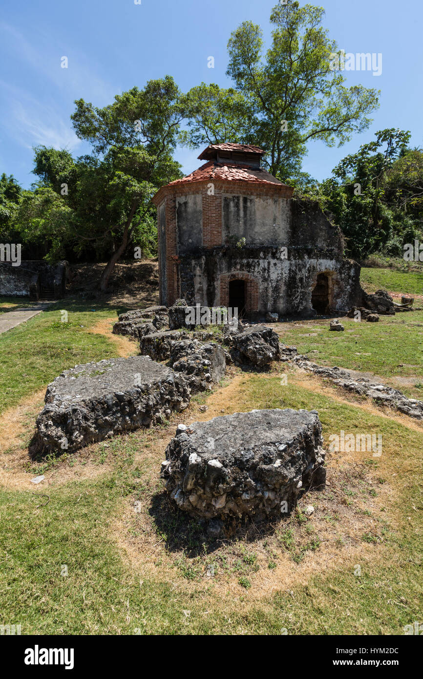 Ruins of the Nigua Sugar Mill, or Ingenio Boca de Nigua, built in the ...