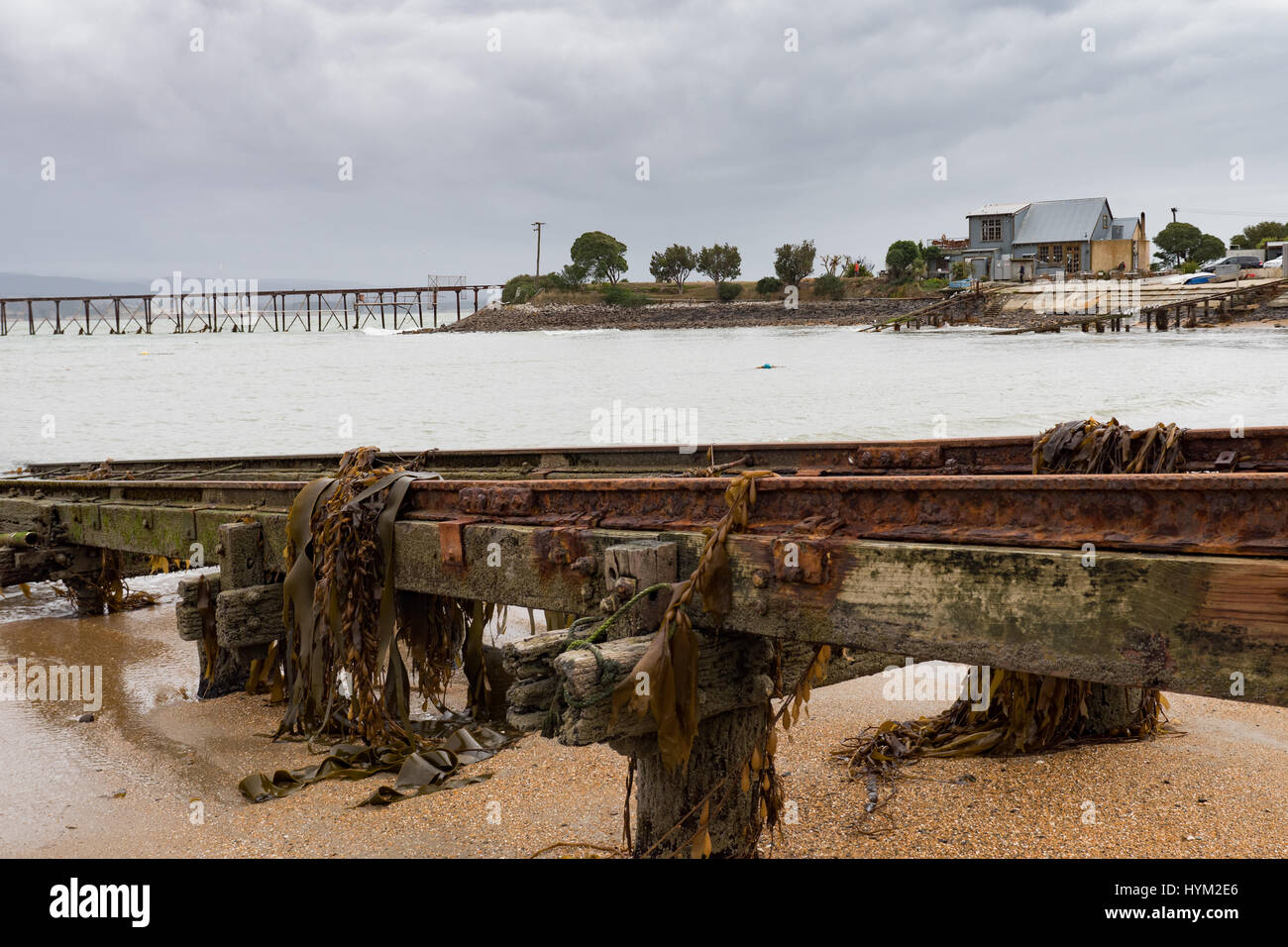 Fleurs Place restaurant in Moeraki, South Island, New Zealand Stock ...