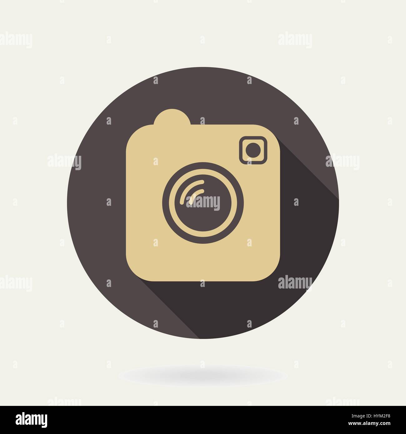 Camera Vector Flat Icon With Long Shadow Stock Vector Image & Art - Alamy