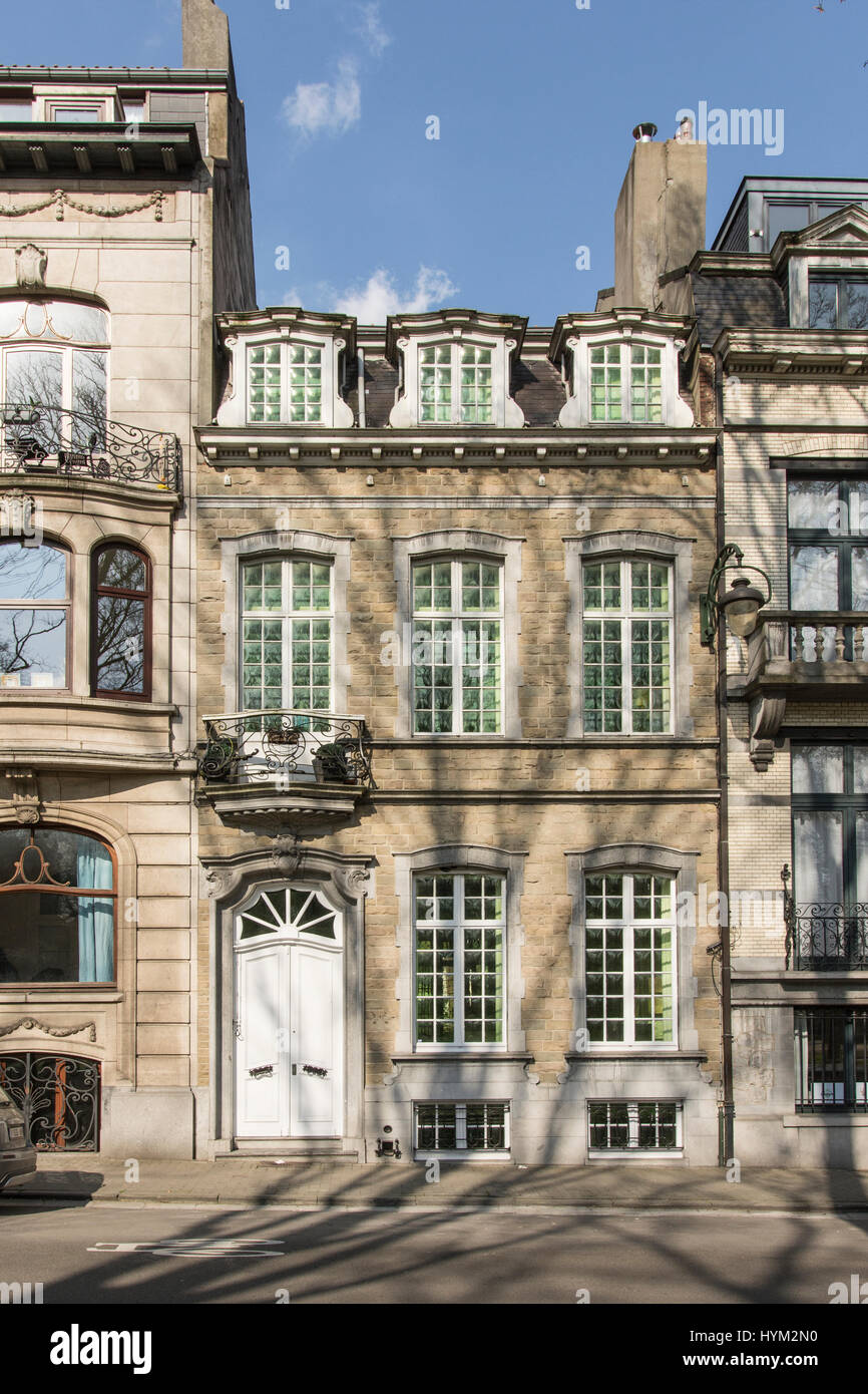 typical houses in the downtown of Brussels Stock Photo - Alamy