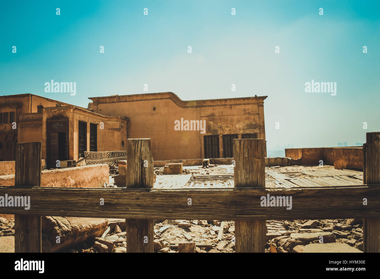 cairo, egypt, february 25,2017: old buildings scene inside cairo ...