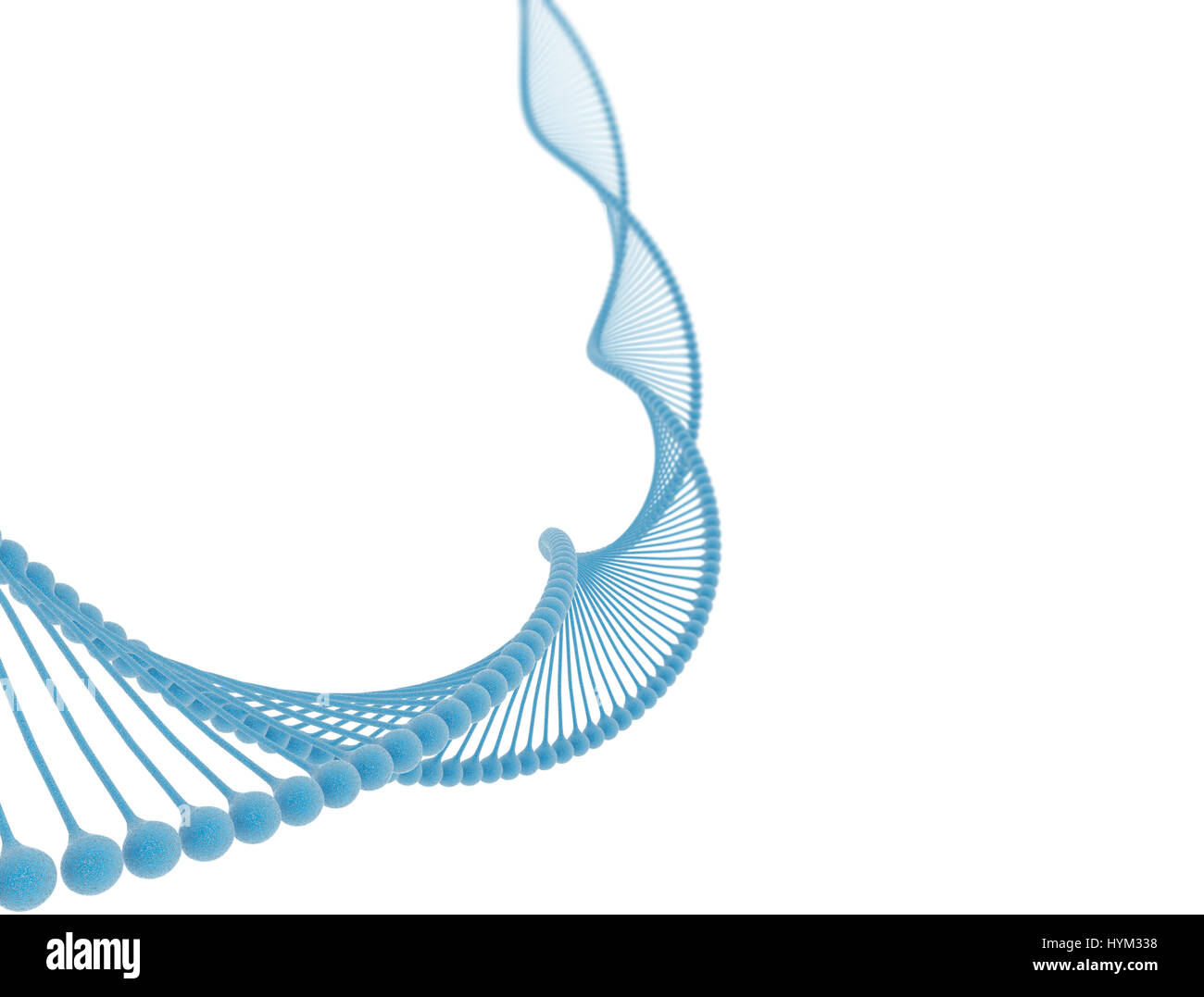 DNA string isolated on white background Stock Photo - Alamy