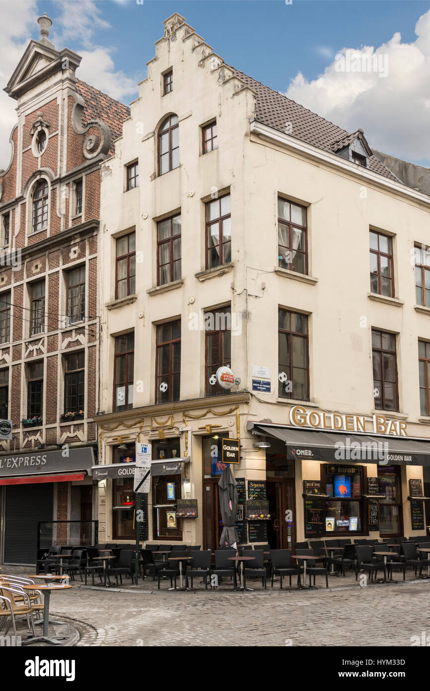 typical houses in the downtown of Brussels Stock Photo - Alamy