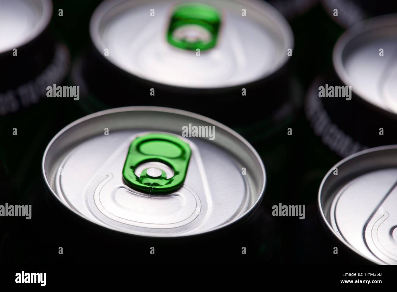 Closeup of a group of beer cans Stock Photo - Alamy