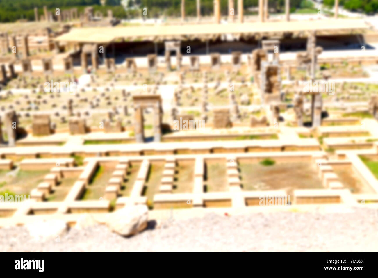 blur in iran persepolis the old ruins historical destination monuments ...