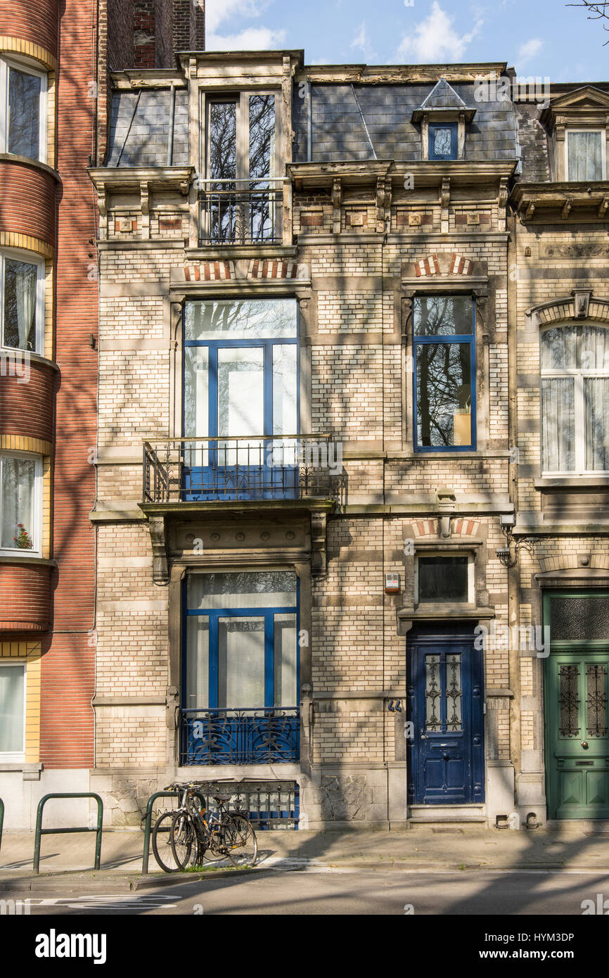 typical houses in the downtown of Brussels Stock Photo - Alamy