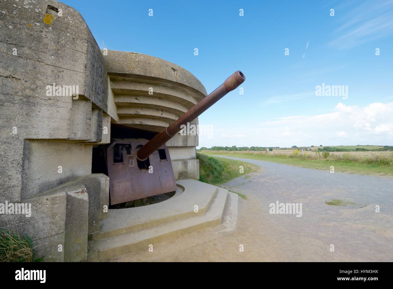 Battery of Longues sur Mer, Normandy, France Stock Photo - Alamy
