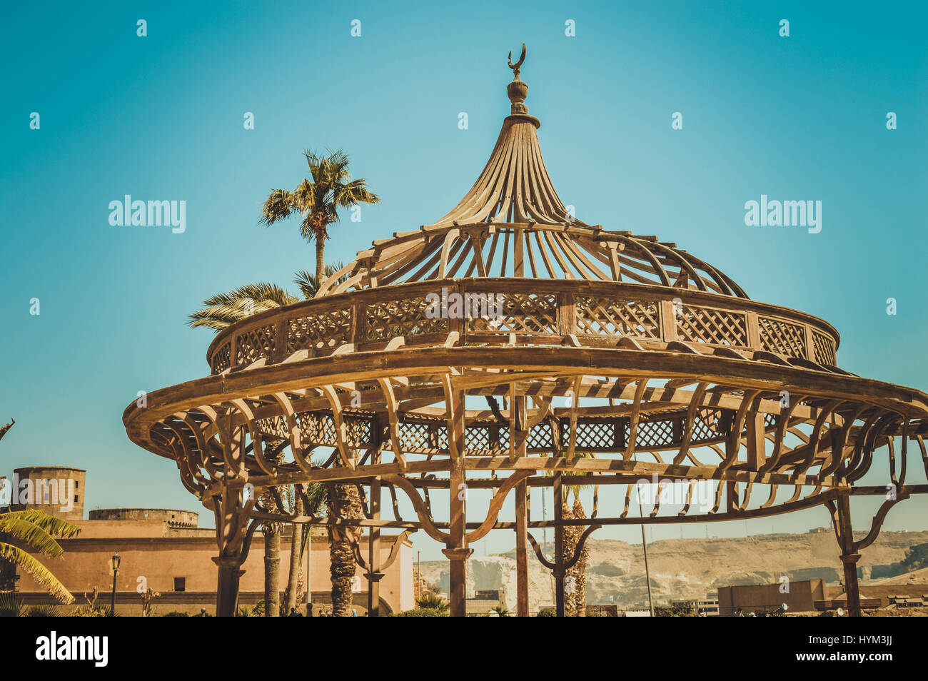 cairo, egypt, february 25,2017: view of old building inside cairo ...