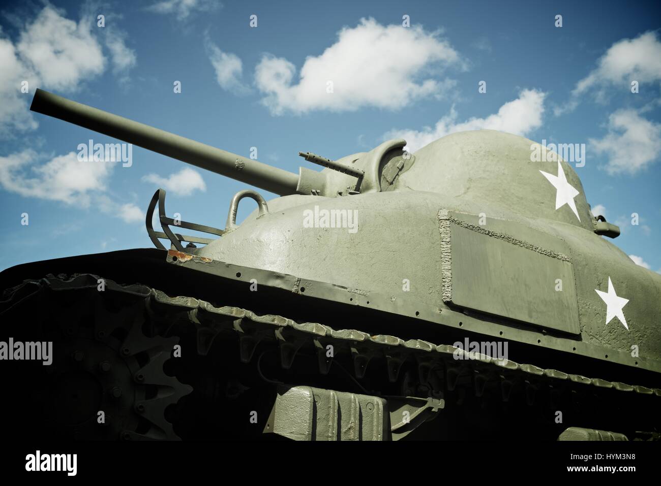 Sherman Tank in the memorial museum of the Battle of Normandy, Bayeux ...