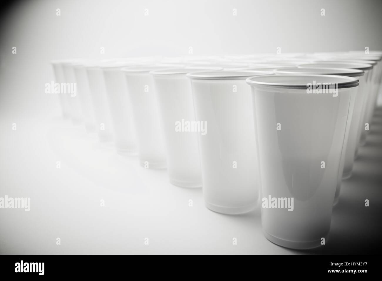 Large group of disposable plastic cups Stock Photo - Alamy