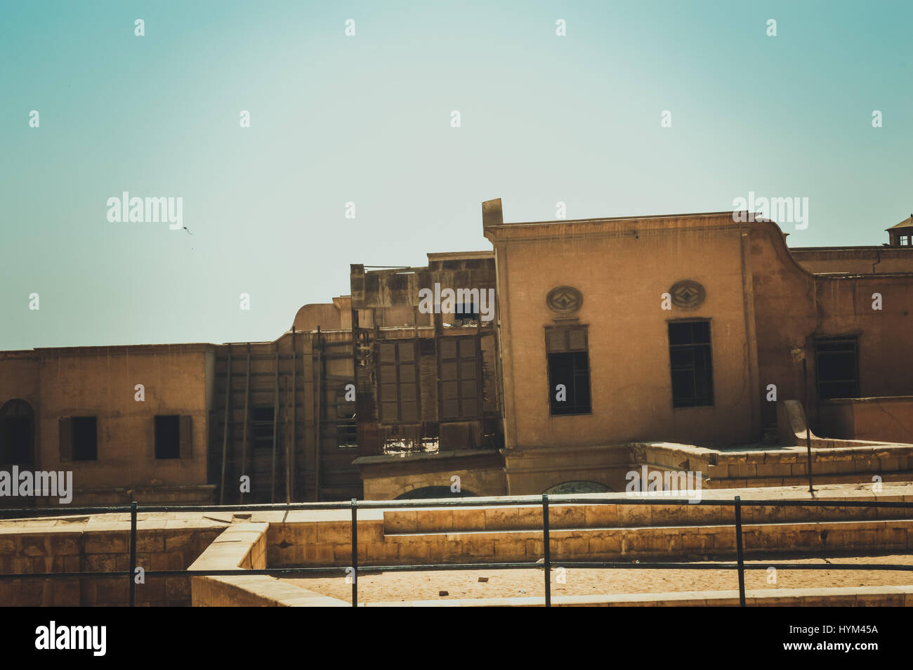 cairo, egypt, february 25,2017: view of old buildings inside cairo ...