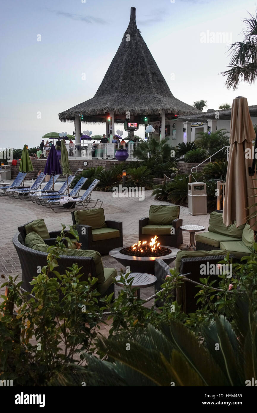 Pool Bar at the Holiday Inn Resort, Pensacola Beach, Florida Stock ...