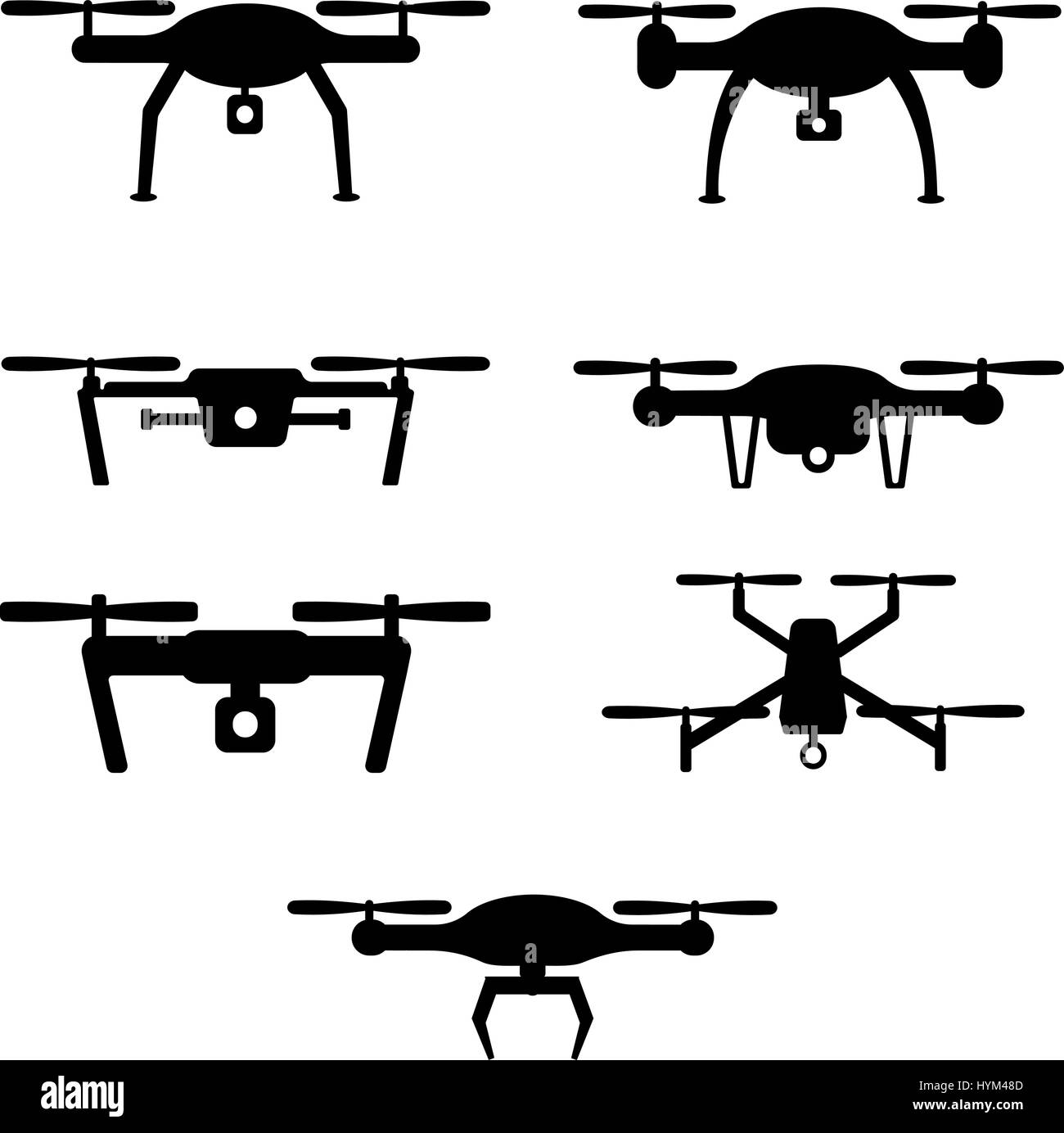 Set of drones Stock Vector Image & Art - Alamy