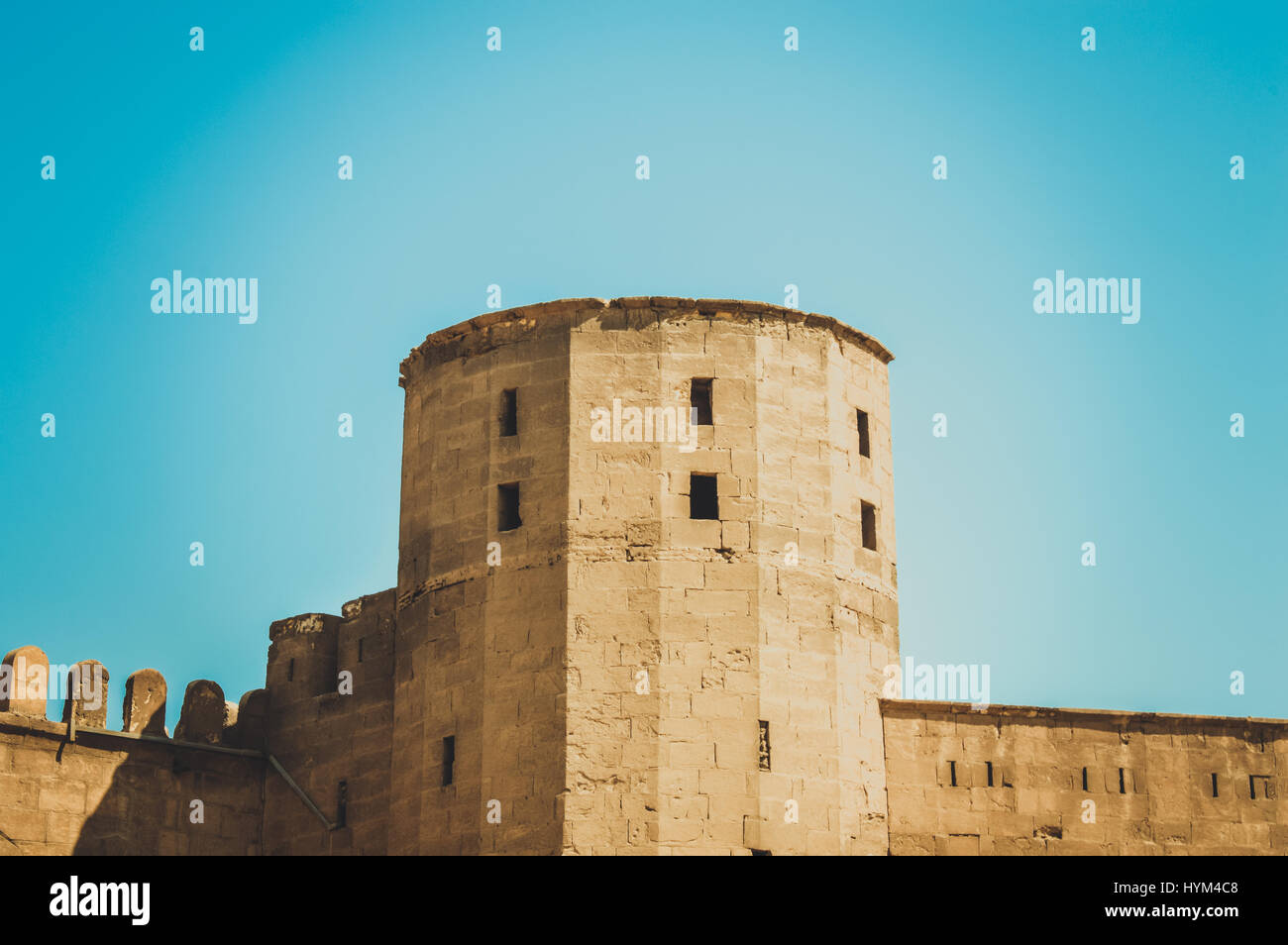 cairo, egypt, february 25,2017: view of old buildings inside cairo ...