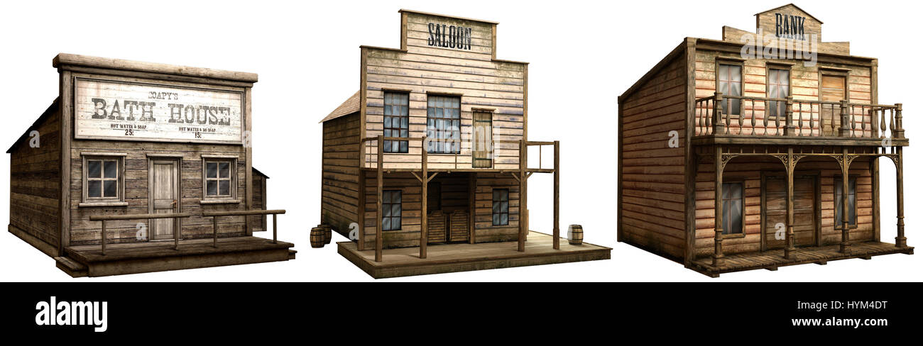Wild west buildings Stock Photo - Alamy