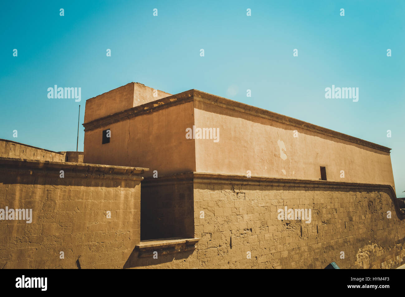 cairo, egypt, february 25,2017: view of old buildings inside cairo ...