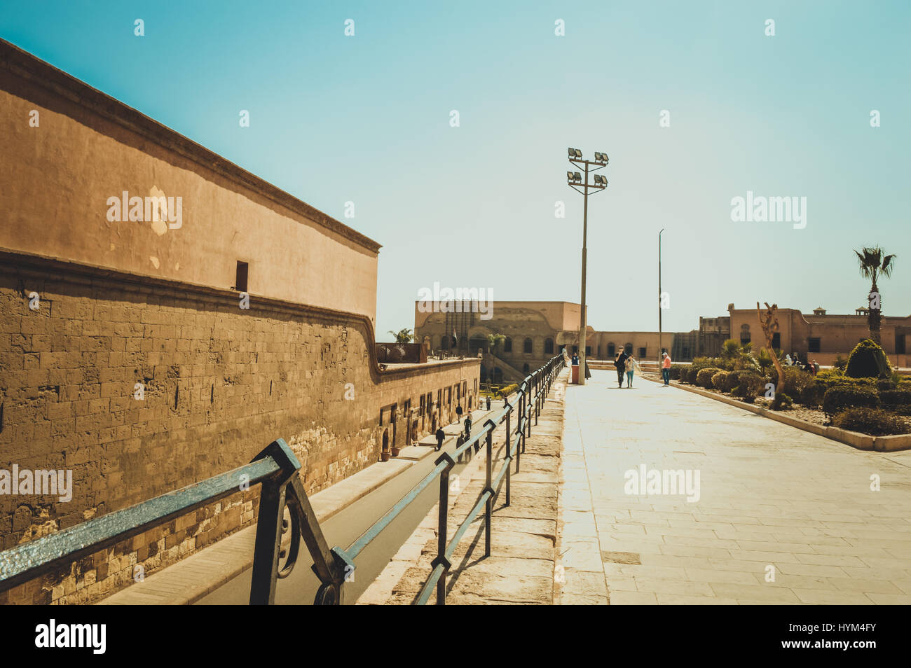 cairo, egypt, february 25,2017: road inside cairo citadel Stock Photo ...