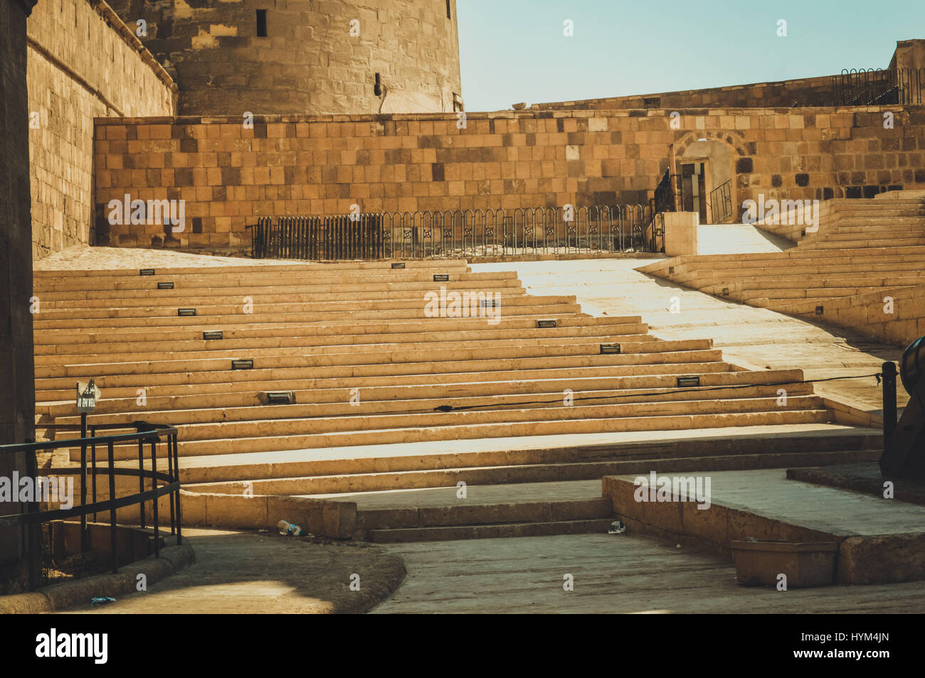 cairo, egypt, february 25,2017: old stairs inside cairo citadel Stock ...
