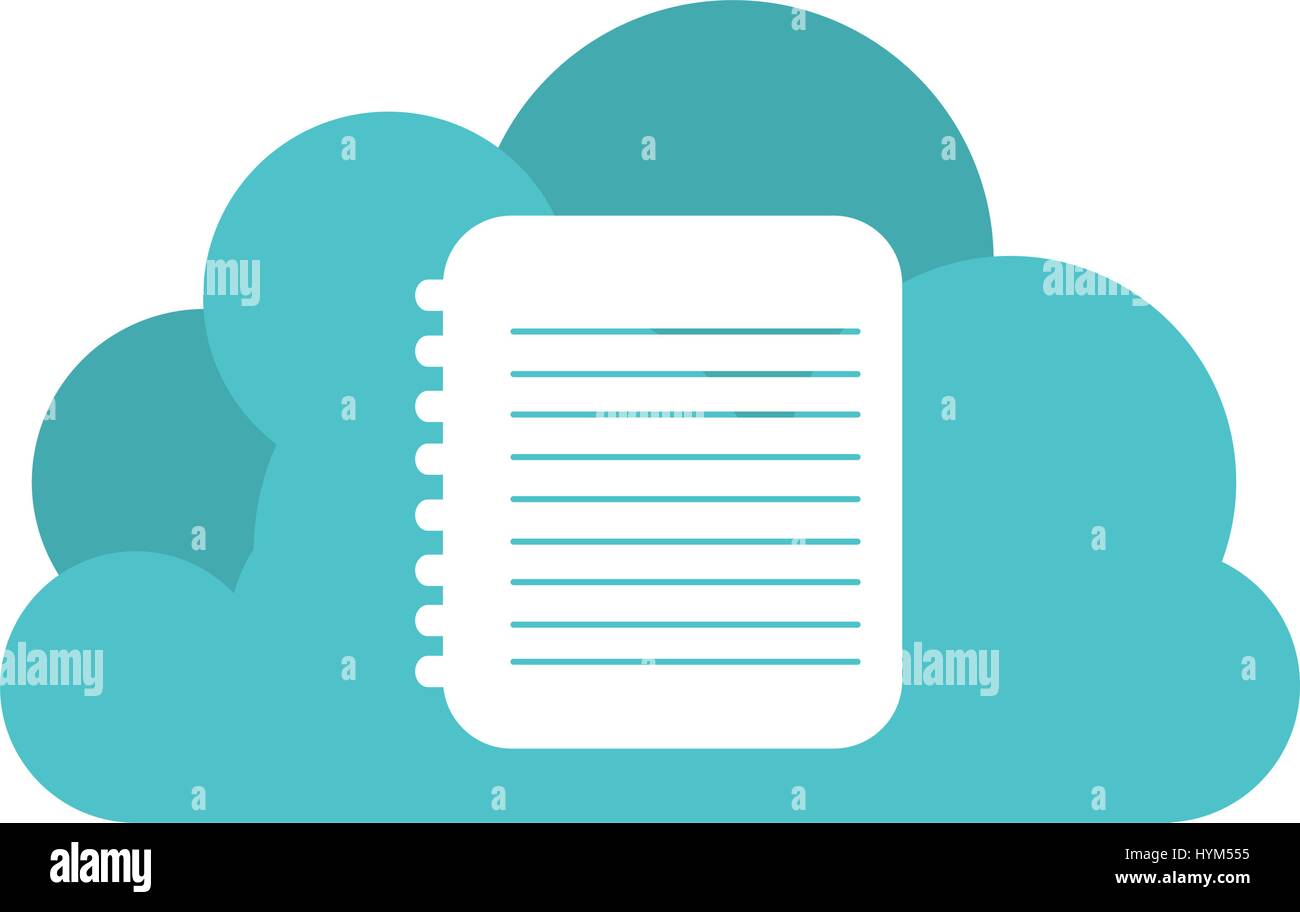 global cloud online notes icon Stock Vector Image & Art - Alamy