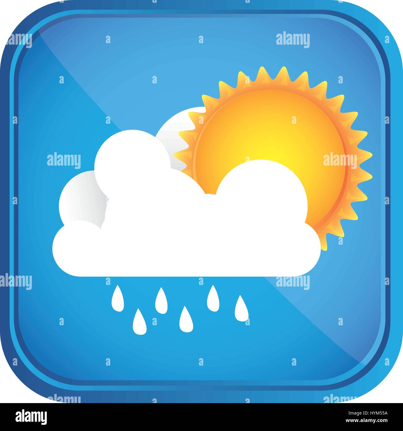 beautiful sunny day button icon Stock Vector Image & Art - Alamy
