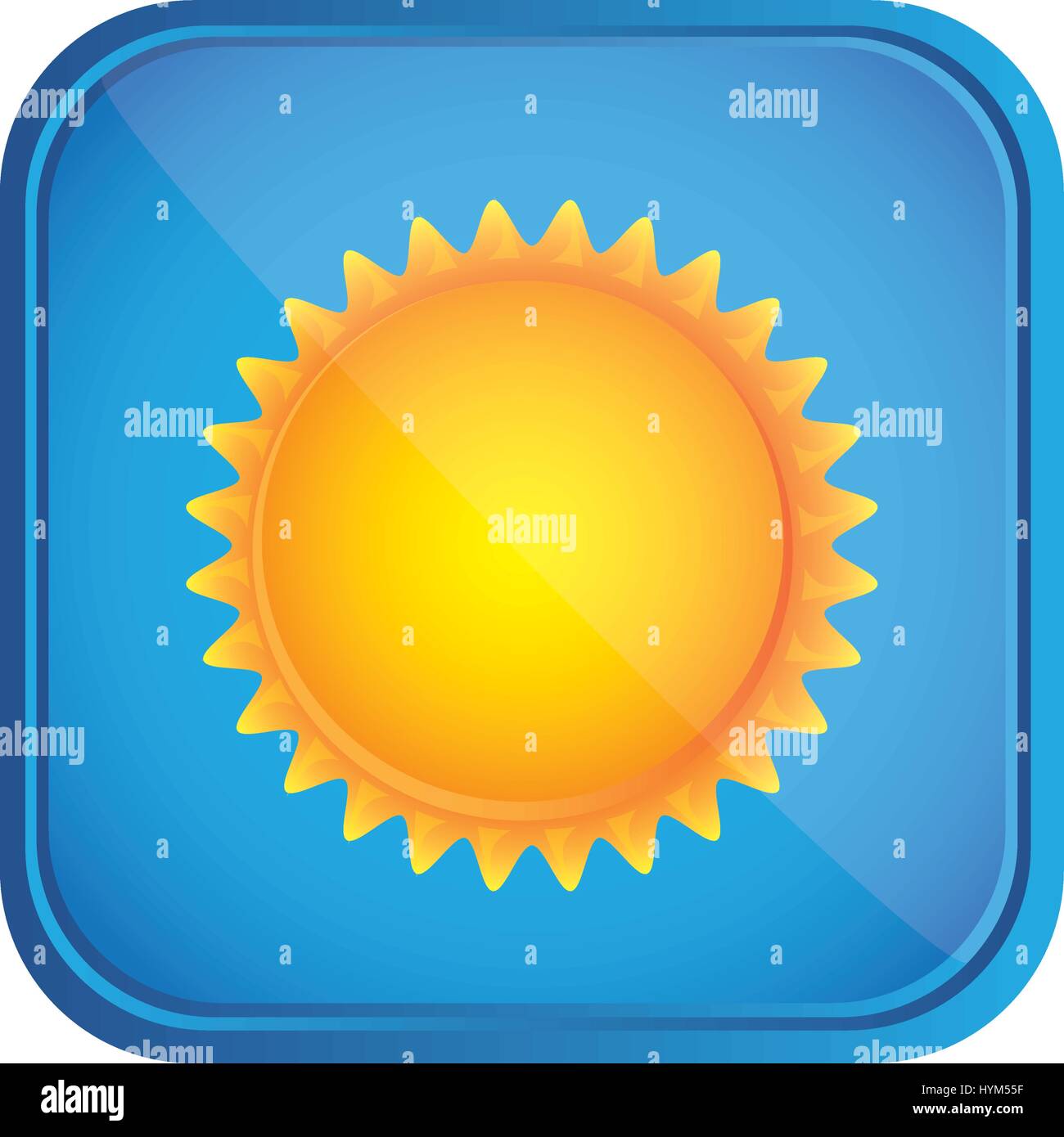 beautiful sunny day button icon Stock Vector Image & Art - Alamy