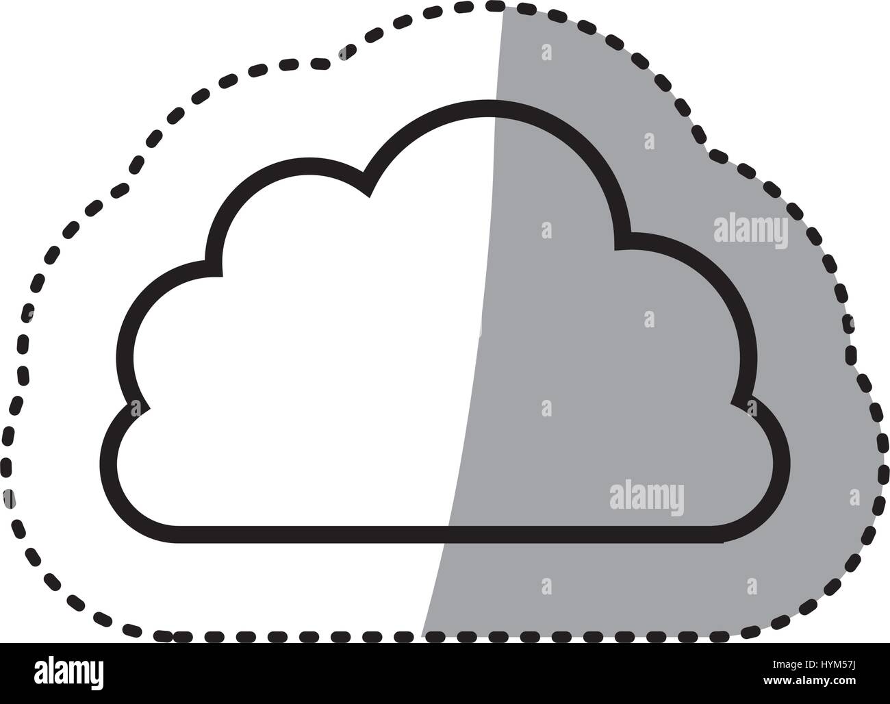 line gray cloud weather icon Stock Vector Image & Art - Alamy
