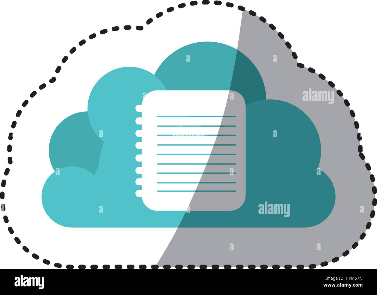 Global cloud online notes Stock Vector Images - Alamy