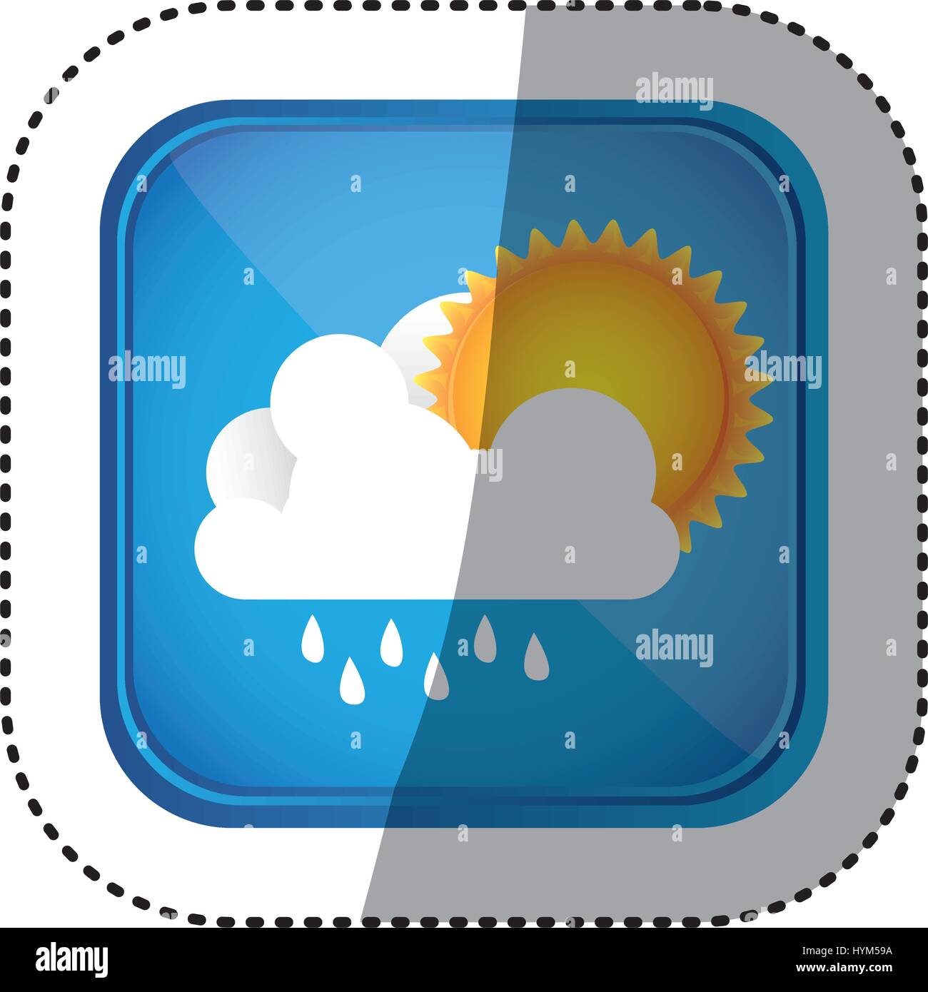 beautiful sunny day button icon Stock Vector Image & Art - Alamy