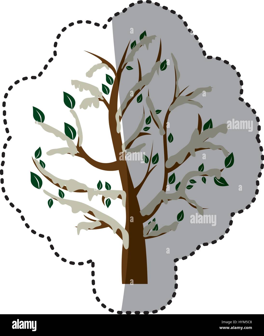 beautiful tree color icon Stock Vector Image & Art - Alamy