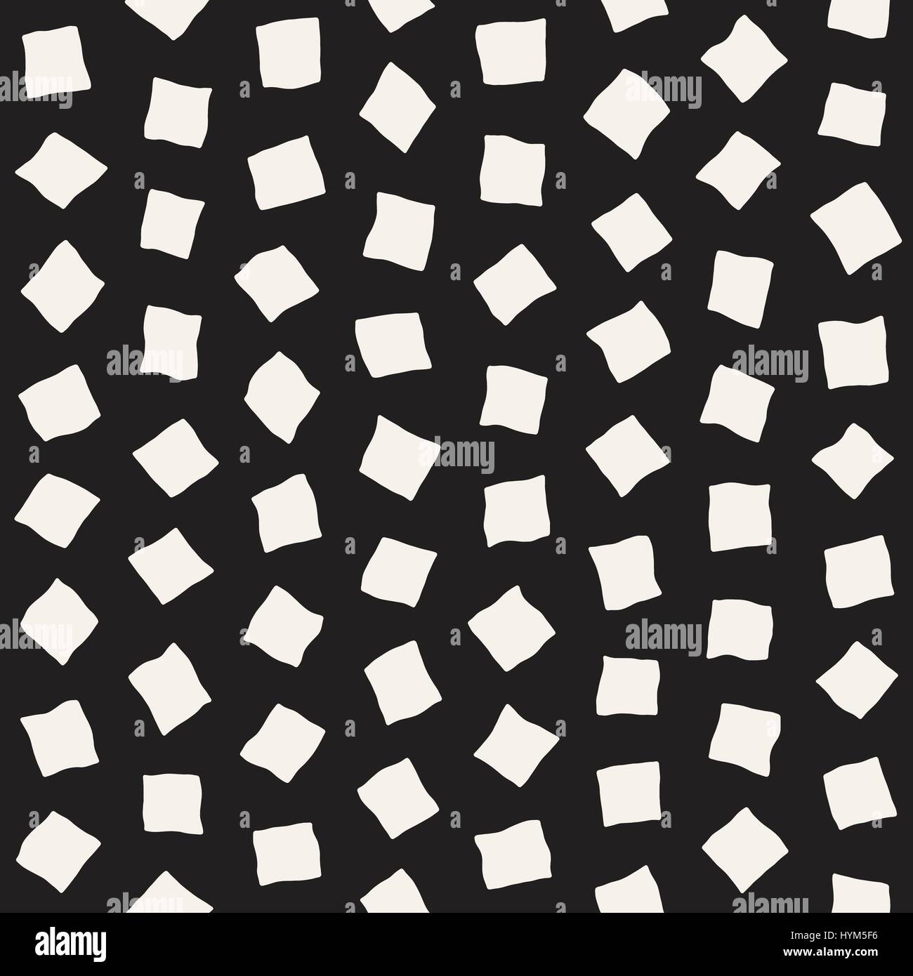 Vector Seamless Pattern. Abstract Background With Scattered Geometric ...