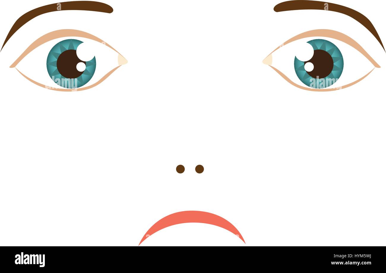 Women sad expression Stock Vector Images - Alamy