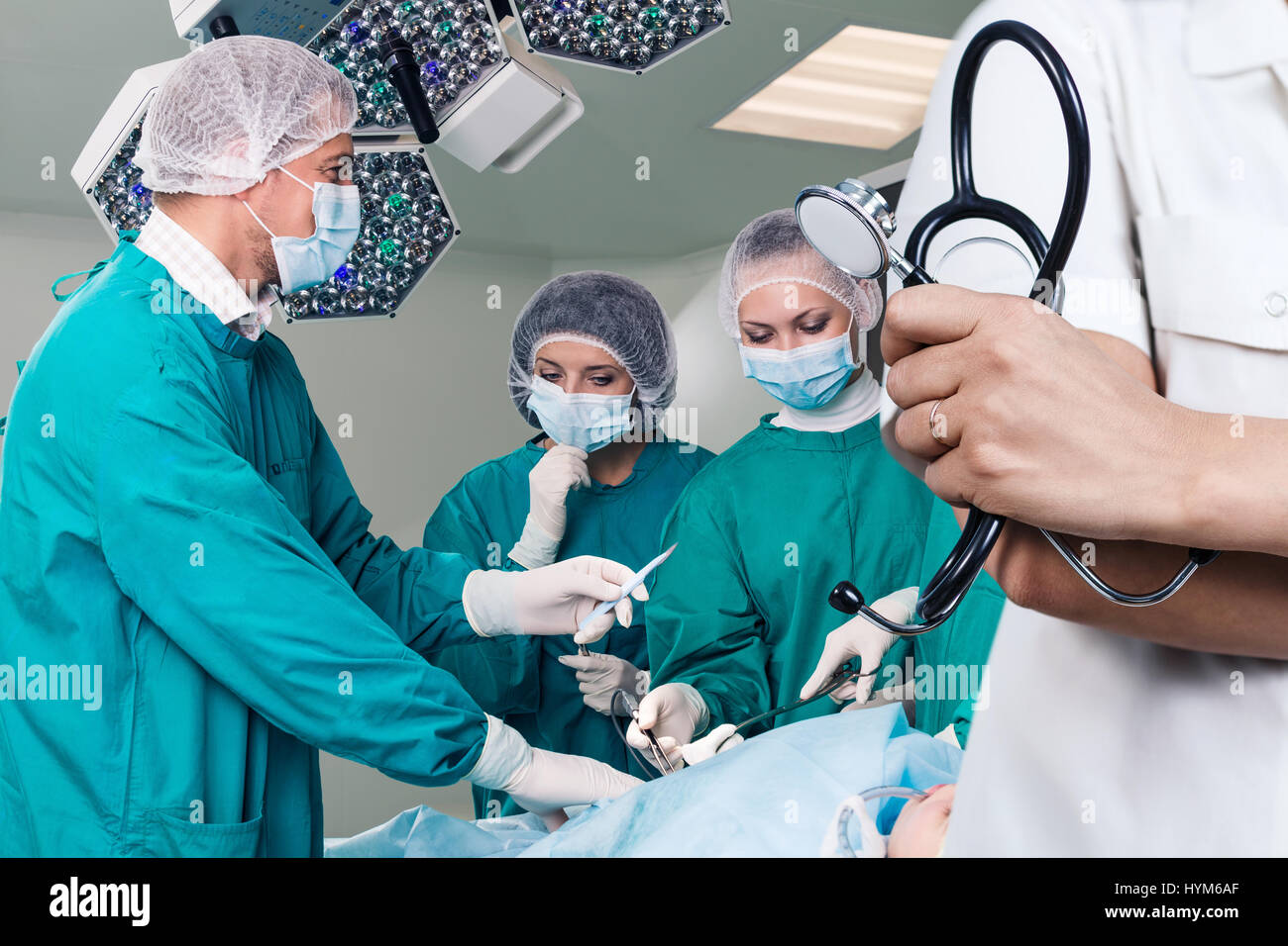 Hospital concept surgery team hi-res stock photography and images - Alamy