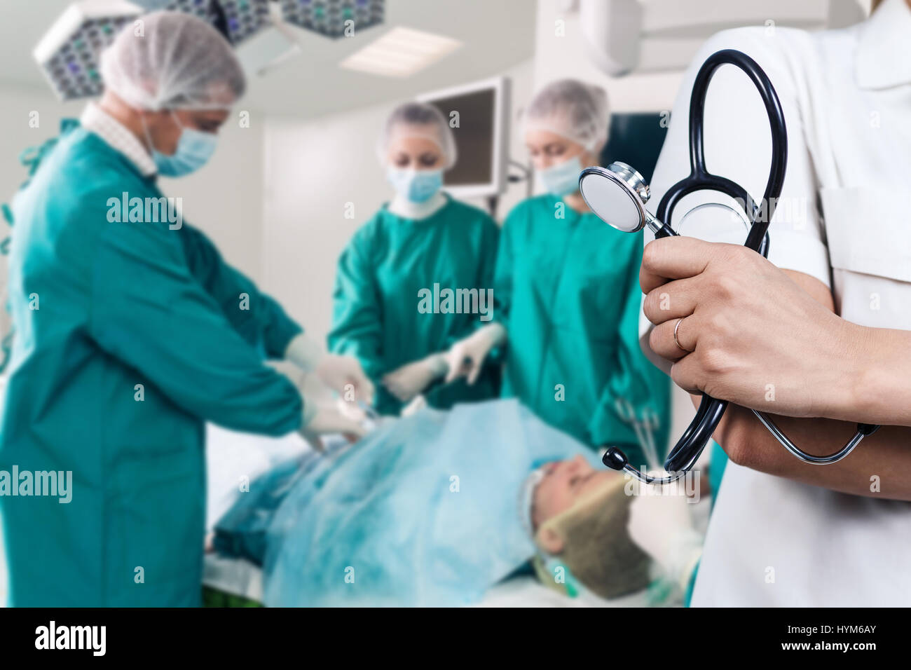 Hospital concept surgery team hi-res stock photography and images - Alamy