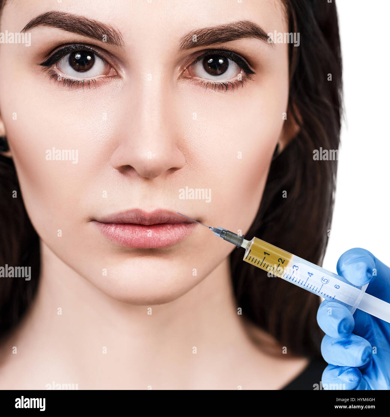 Young girl injection hi-res stock photography and images - Alamy