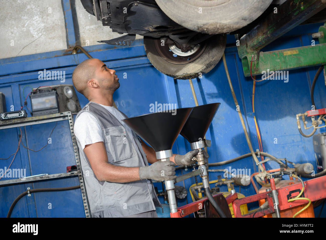 Inspecting truck hi-res stock photography and images - Alamy