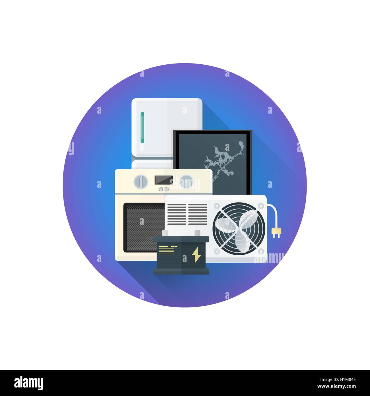 Bulky waste heap Stock Vector Images - Alamy