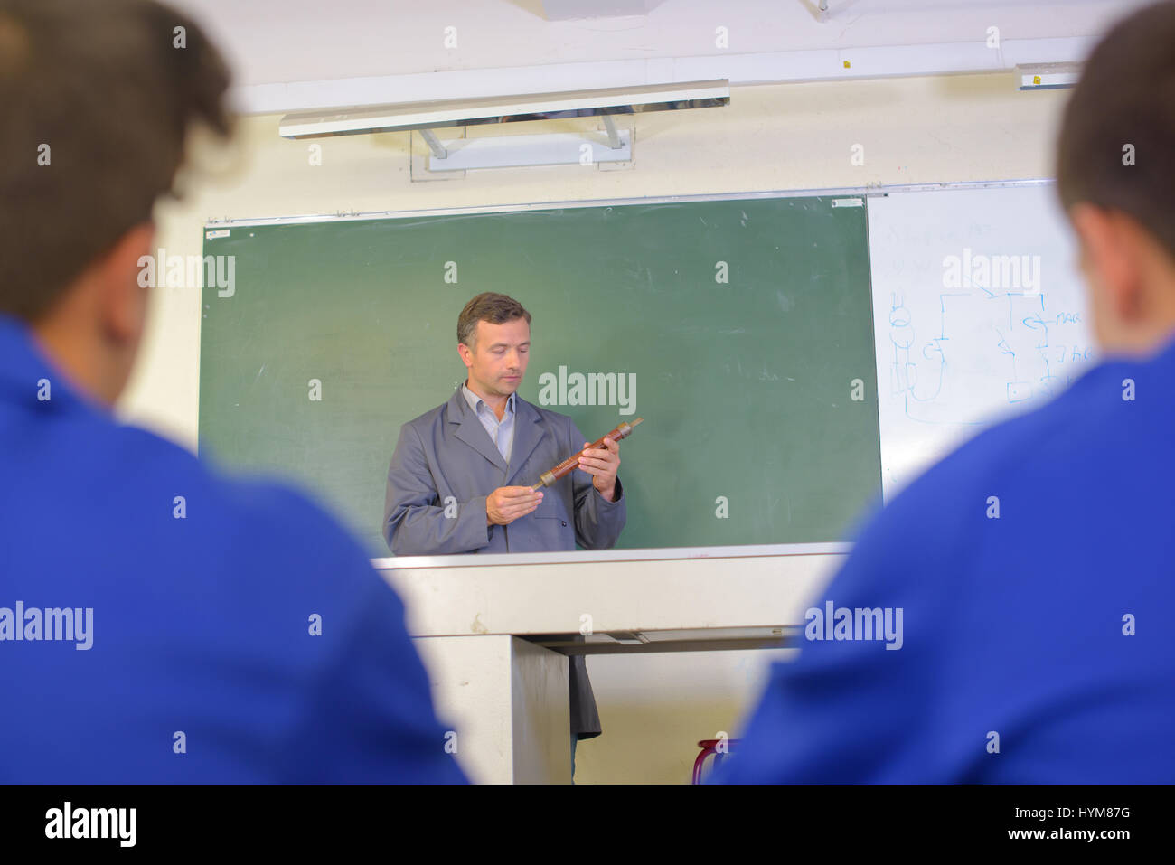 High school classroom teacher rear view hi-res stock photography and ...