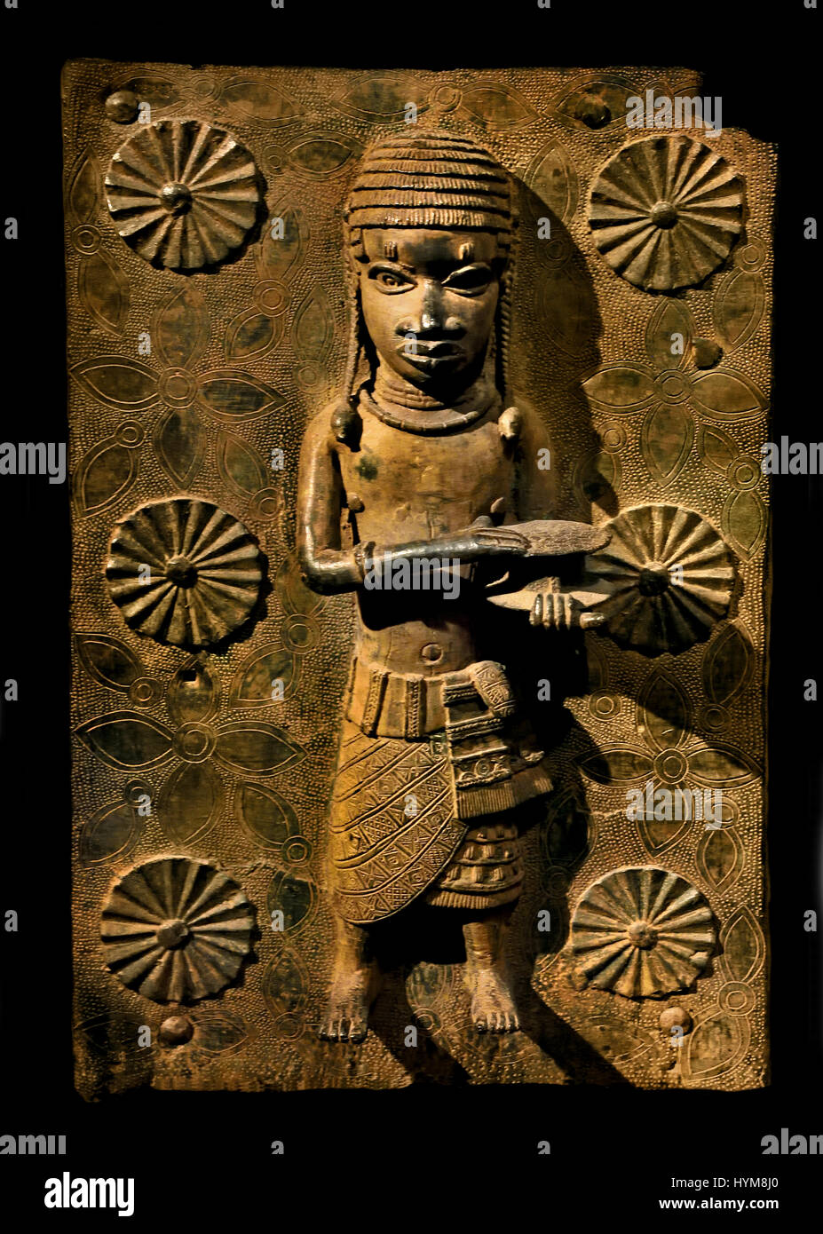 Benin oba plaque hi-res stock photography and images - Alamy