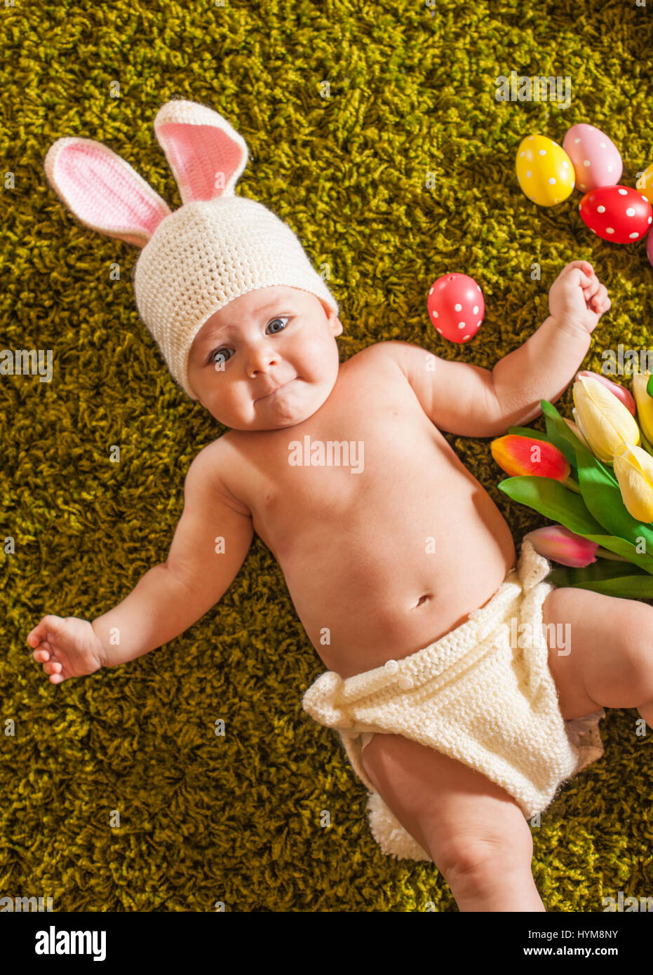 Baby Easter bunny Stock Photo - Alamy