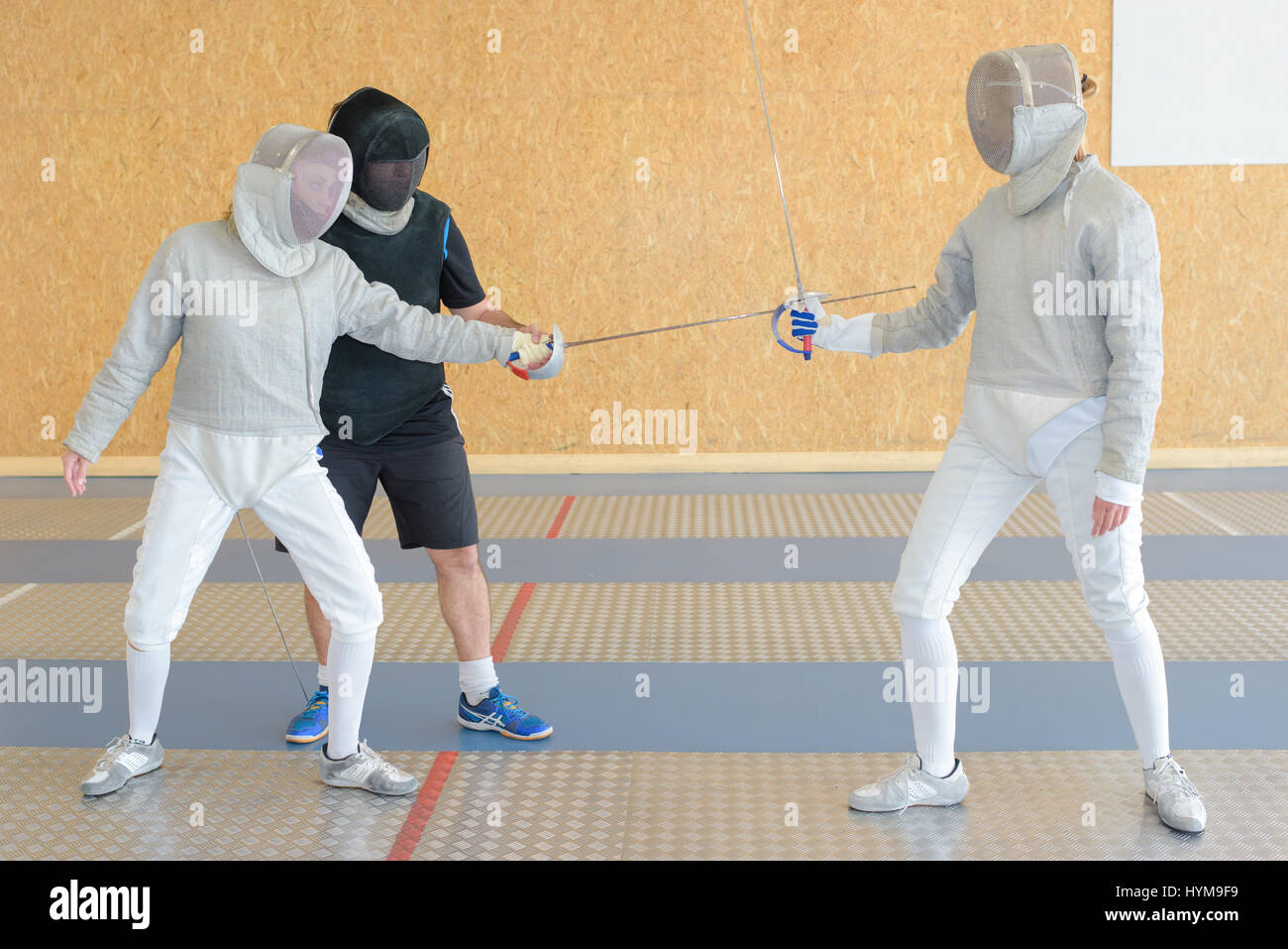 teaching how to attack Stock Photo - Alamy